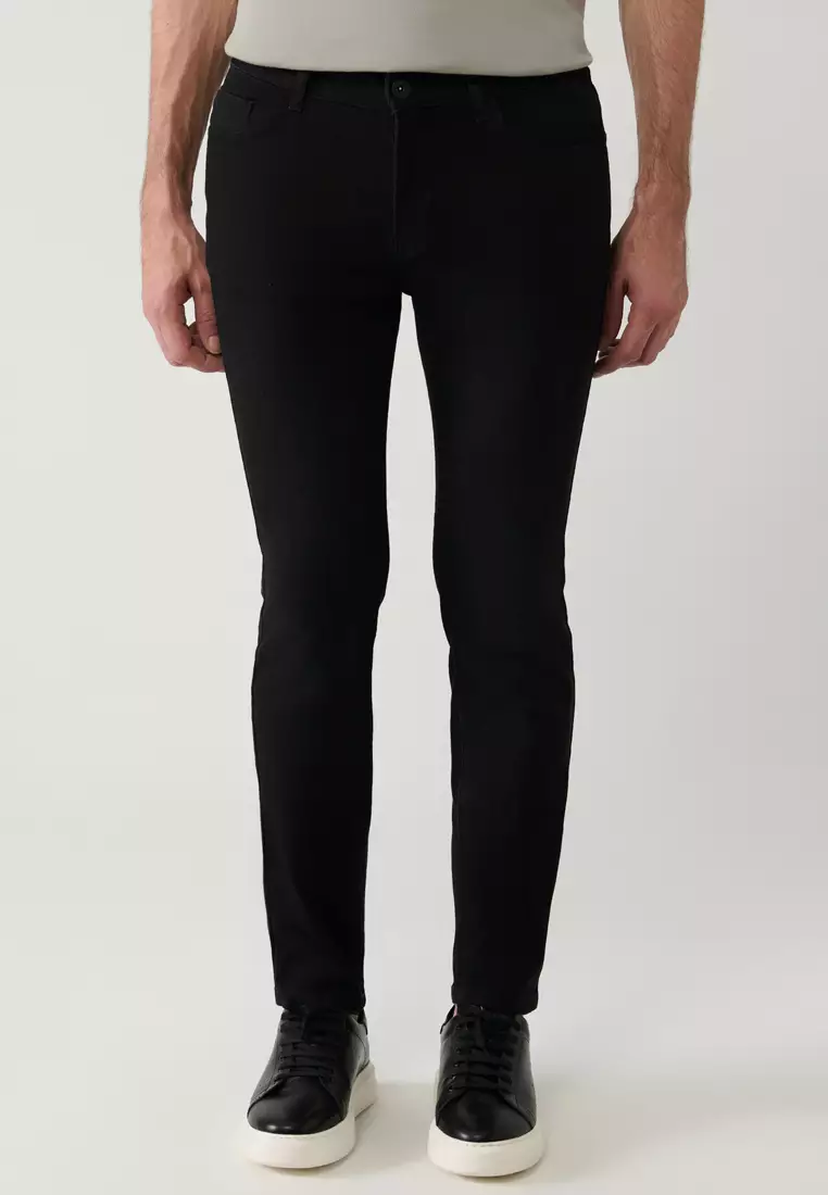 Buy Avva Men's Slim Fit Jeans 2025 Online | ZALORA