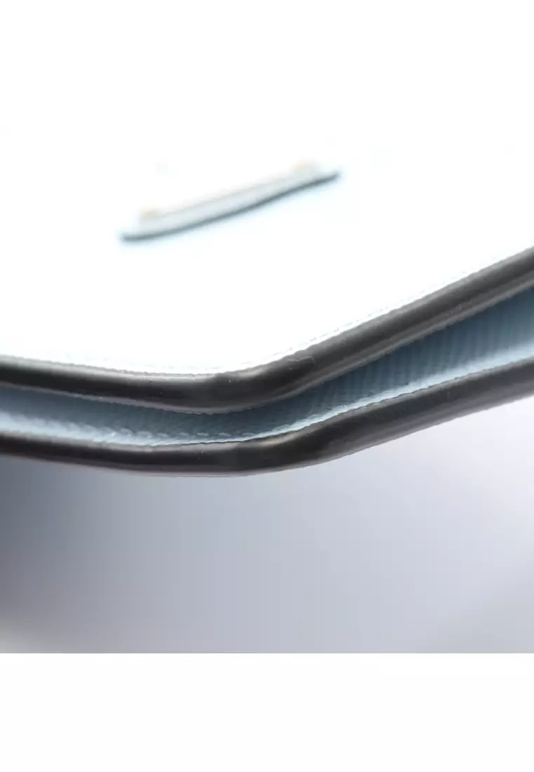 Buy Prada Pre-Loved Prada SAFFIANO TRIANGLE card case coin purse ...