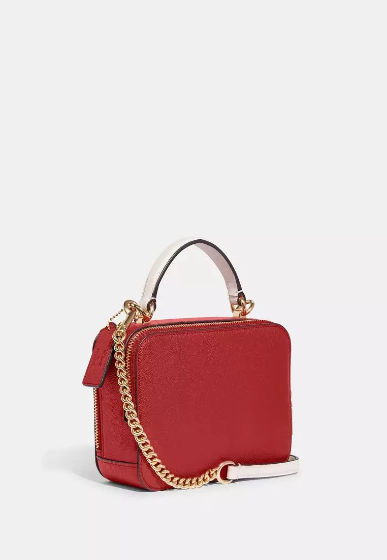 Jual Coach Disney X Coach Box Crossbody With Cruella Motif Red Apple ...