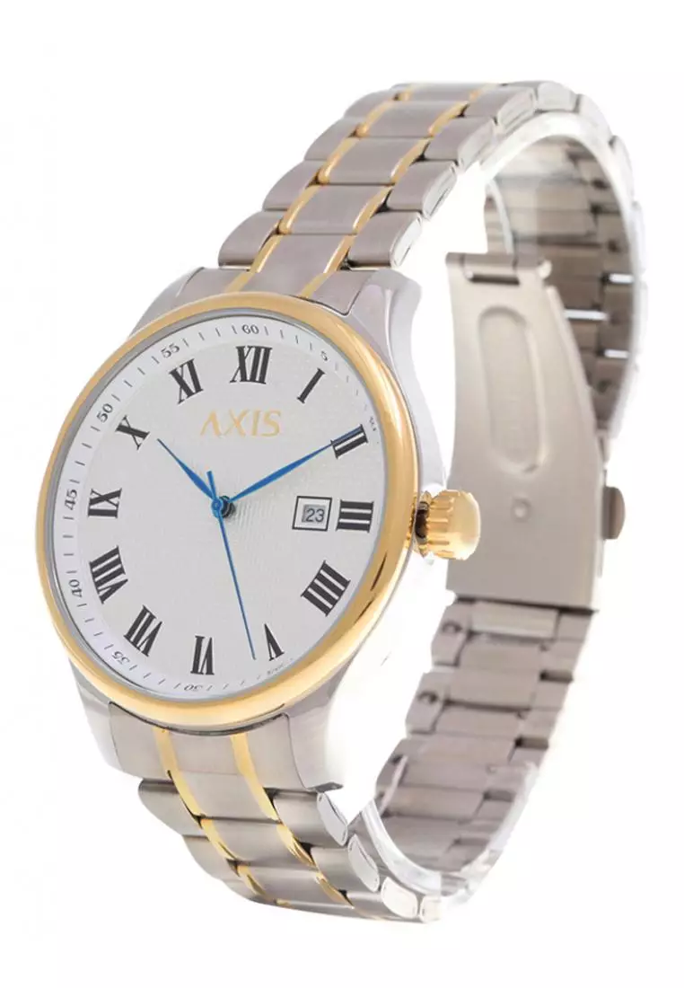 Buy Axis (BUY1TAKE1) Axis Harry Two-tone Gold Stainless Steel Watch ...