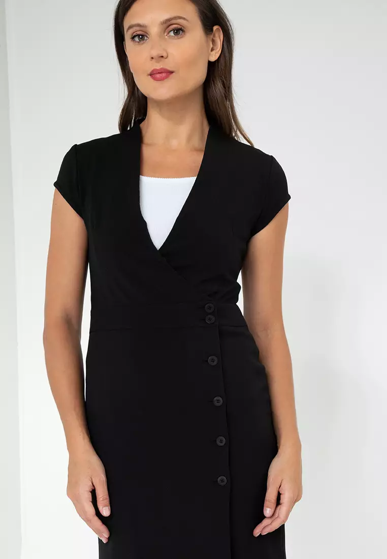 Buy Well Suited Overlap Dress 2026 Online | ZALORA Philippines