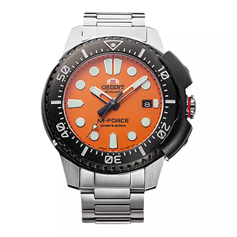 Jual Orient Jam Tangan Pria Orient M-Force RA-AC0L08Y Orange Dial ...