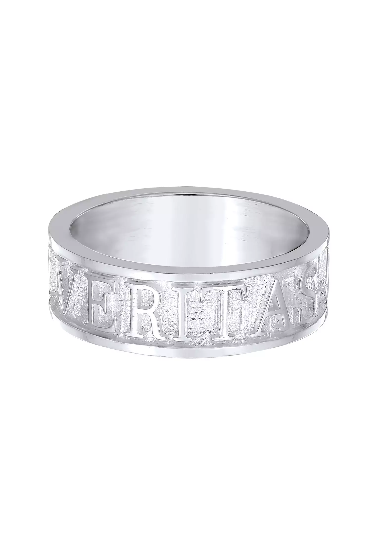 Buy Kuzzoi Men's Silver Justicia Veritas Band Ring 2026 Online | ZALORA