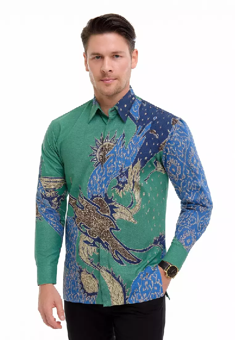 Jual Elshanum Batik Blarak Kemeja Batik Exclusive Premium Pria Casual ...