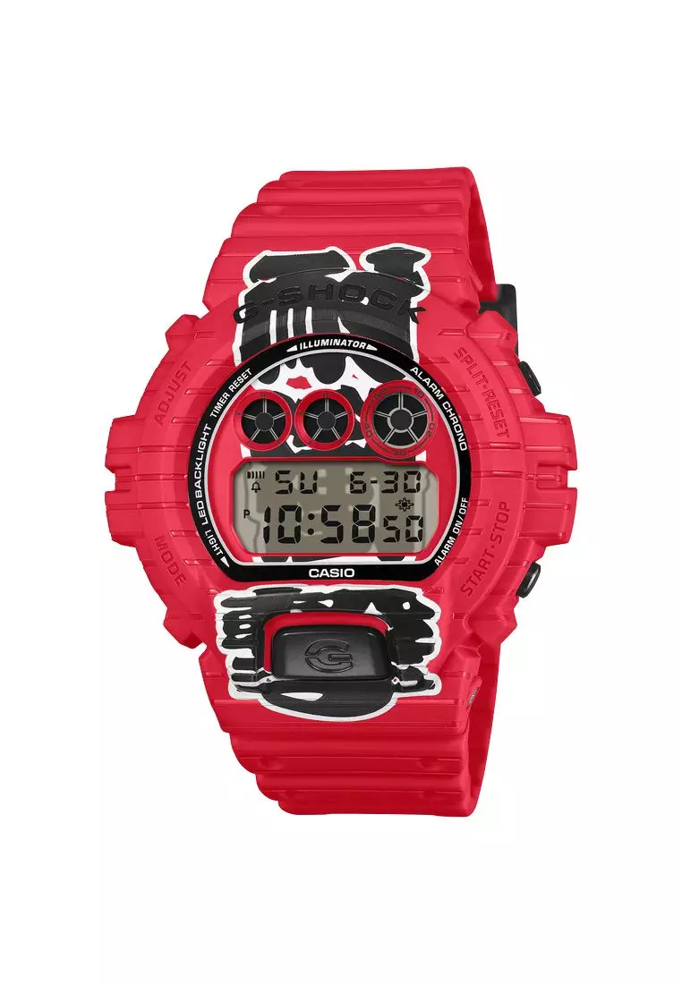 Buy G-Shock CASIO G-SHOCK x AKA-CHOCHIN Limited Edition DW-6900AKA-4 ...