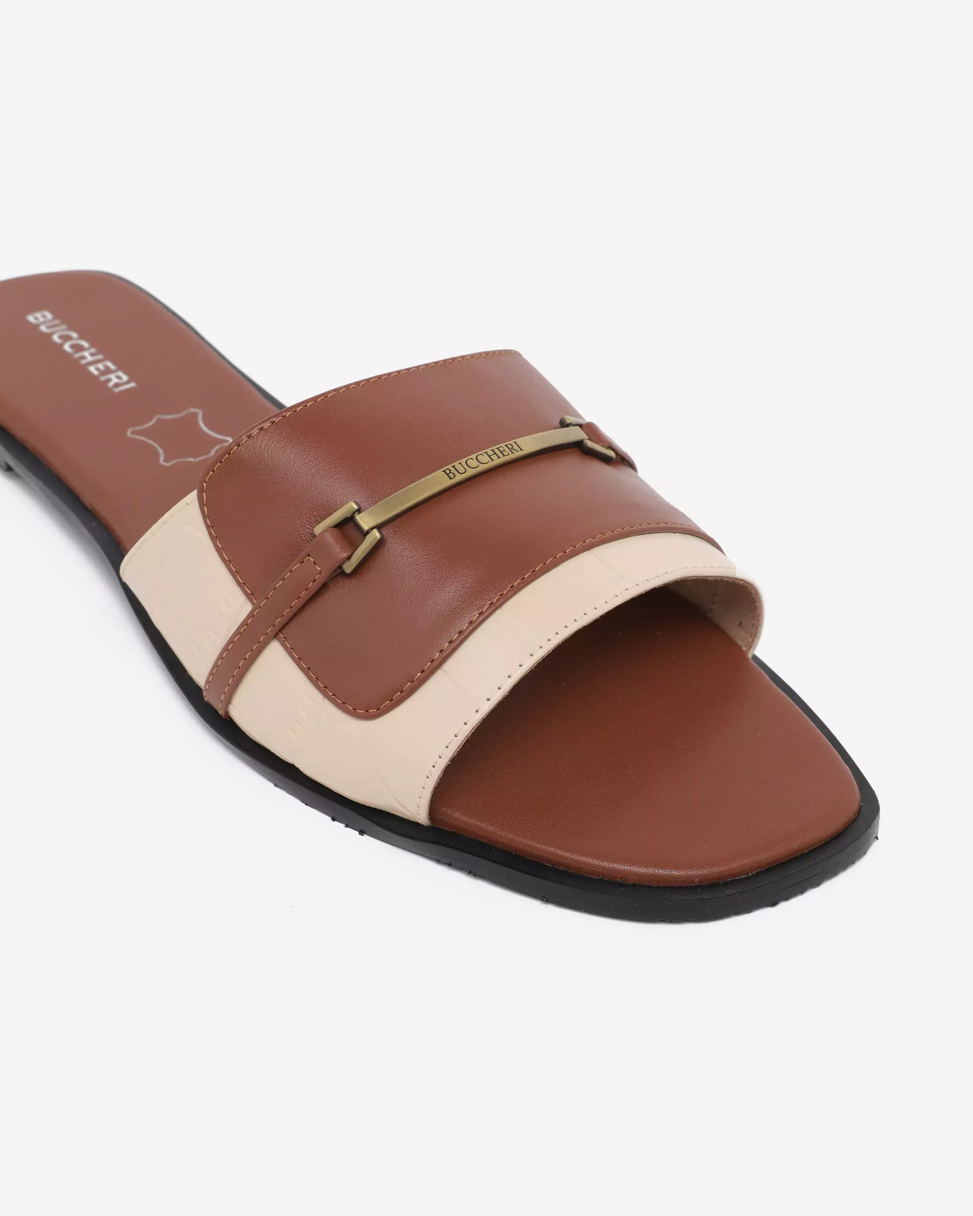 Jual Buccheri Buccheri Stella Sandals Women Tan/Cream Original 2026 ...