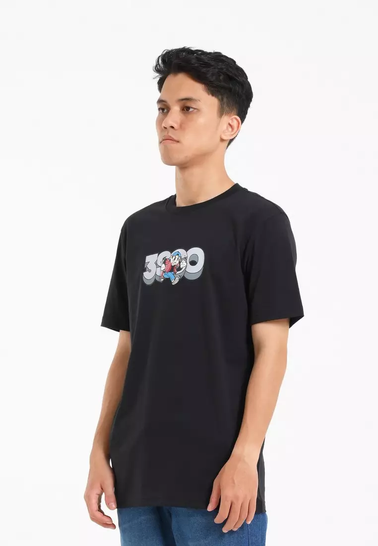 Jual 3SECOND 3Second Men's T-Shirt Short Sleeve Regular Fit Cotton Logo ...