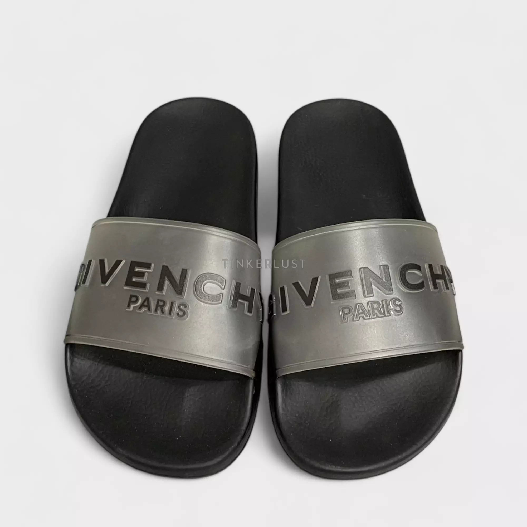 Jual Givenchy [PRELOVED] Givenchy Logo Slide Rubber Black Transparent ...