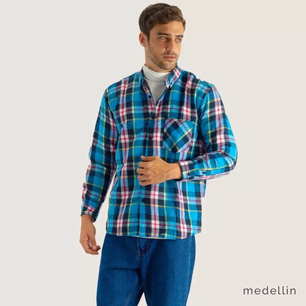 Jual Medellin MEDELLIN Kemeja Flanel / Flannel Pria Lengan Panjang ...