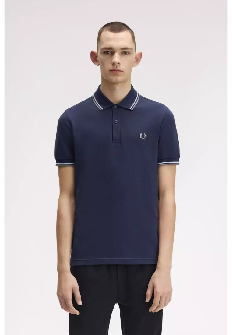 Buy Fred Perry Fred Perry M3600 Twin Tipped Fred Perry Shirt (Dark ...