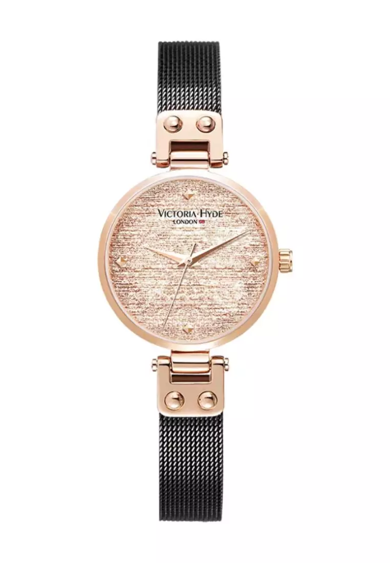 Buy Victoria Hyde London Victoria Hyde Osterley Glossy 28mm Black Mesh ...