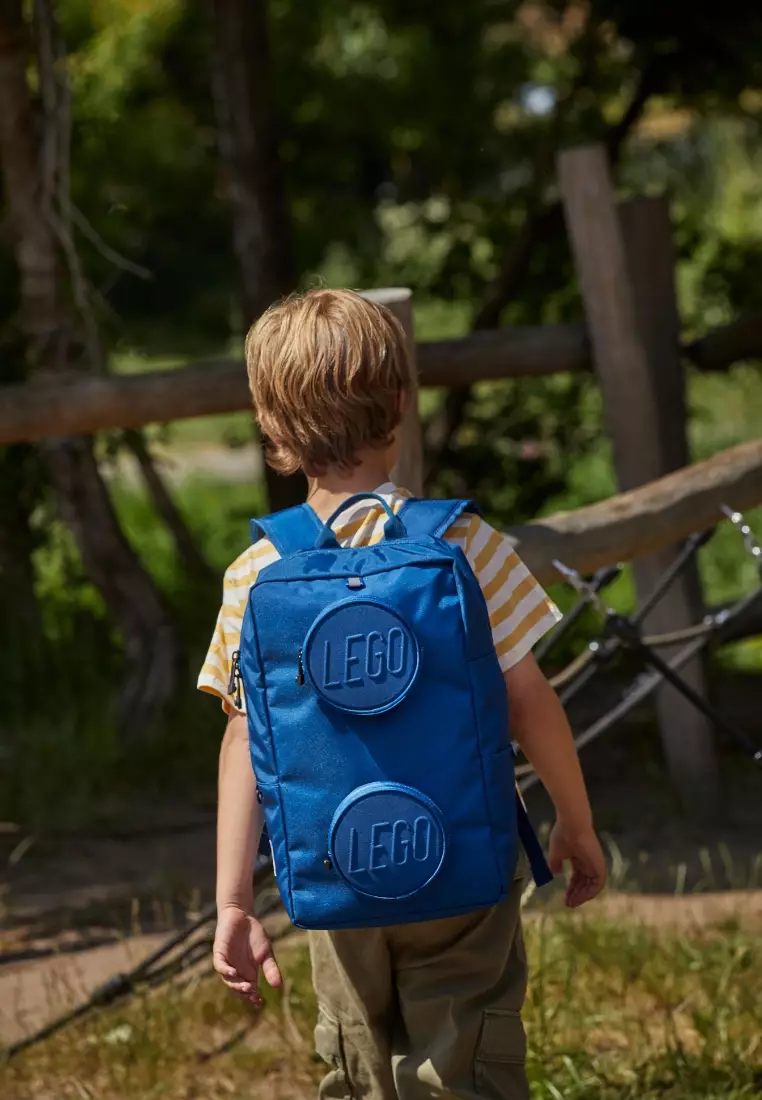 Buy LEGO Signature Brick 1x2 Backpack - Earth Blue Online | ZALORA Malaysia