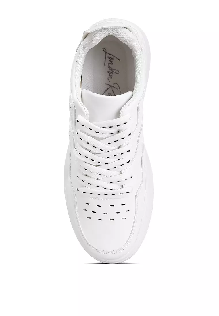 Buy London Rag White Panelling Flatform Sneakers Online | ZALORA Malaysia