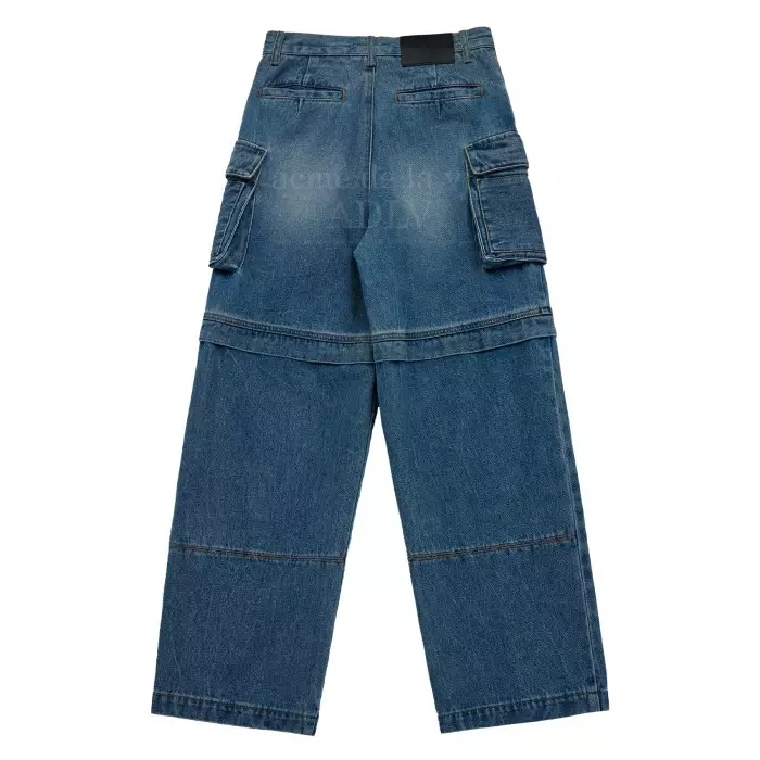 Jual Acme De La Vie SEGREGATED POCKET DENIM SET UP PANTS BLUE Original ...