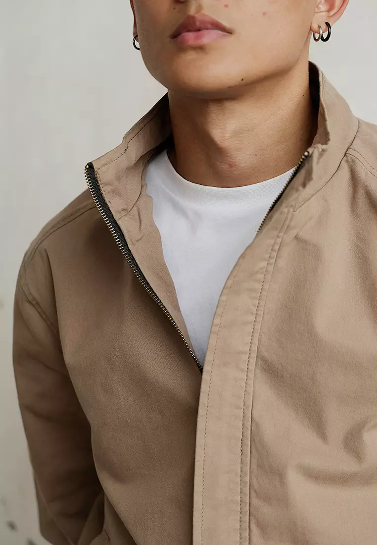 Jual Oxcon Jacket Premium Zipper Stretch Twill Beige Oxcon Original ...