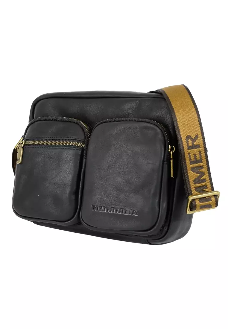 Buy Hummer HUMMER LEATHER HORIZONTAL SLING BAG - 13392171 Online ...