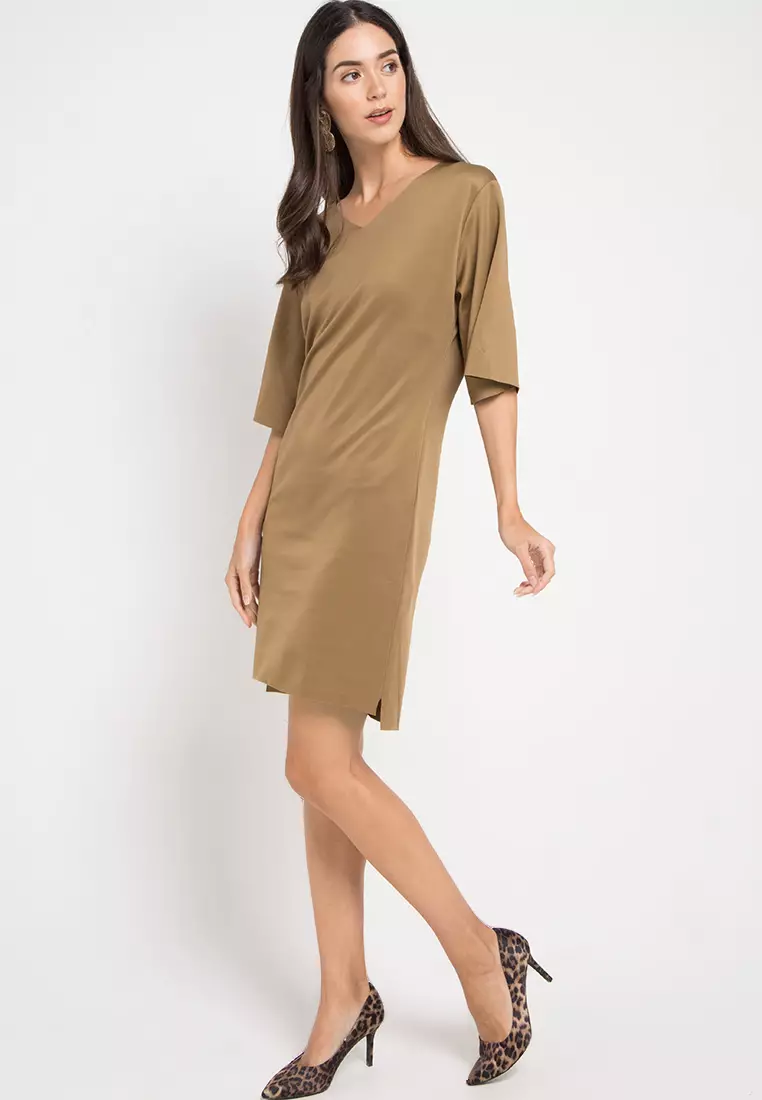 Jual ELLE Unfinished Basic Dresses Original 2025 | ZALORA Indonesia