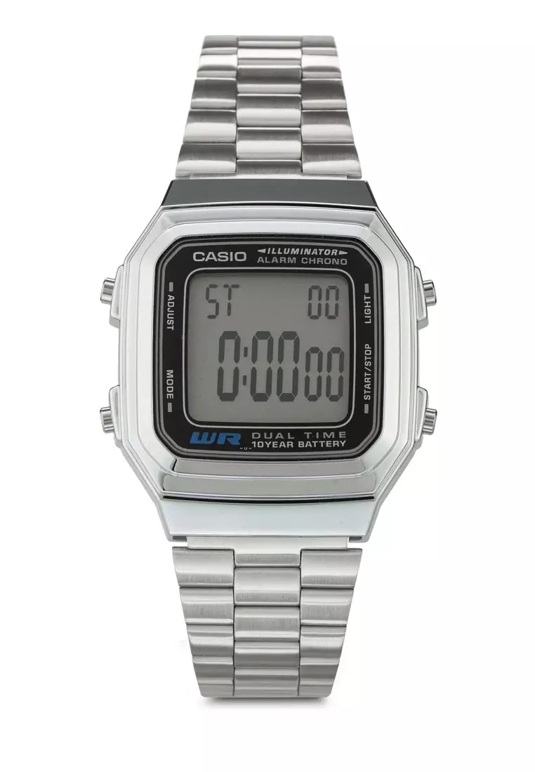 Jual Casio Jam Tangan Digital A178WA-1A Silver Original 2025 | ZALORA Indonesia