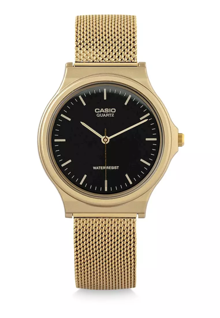 Jual Casio Casio Jam Tangan - Gold Black - Tali Pasir - MQ-24MG-1EDF ...