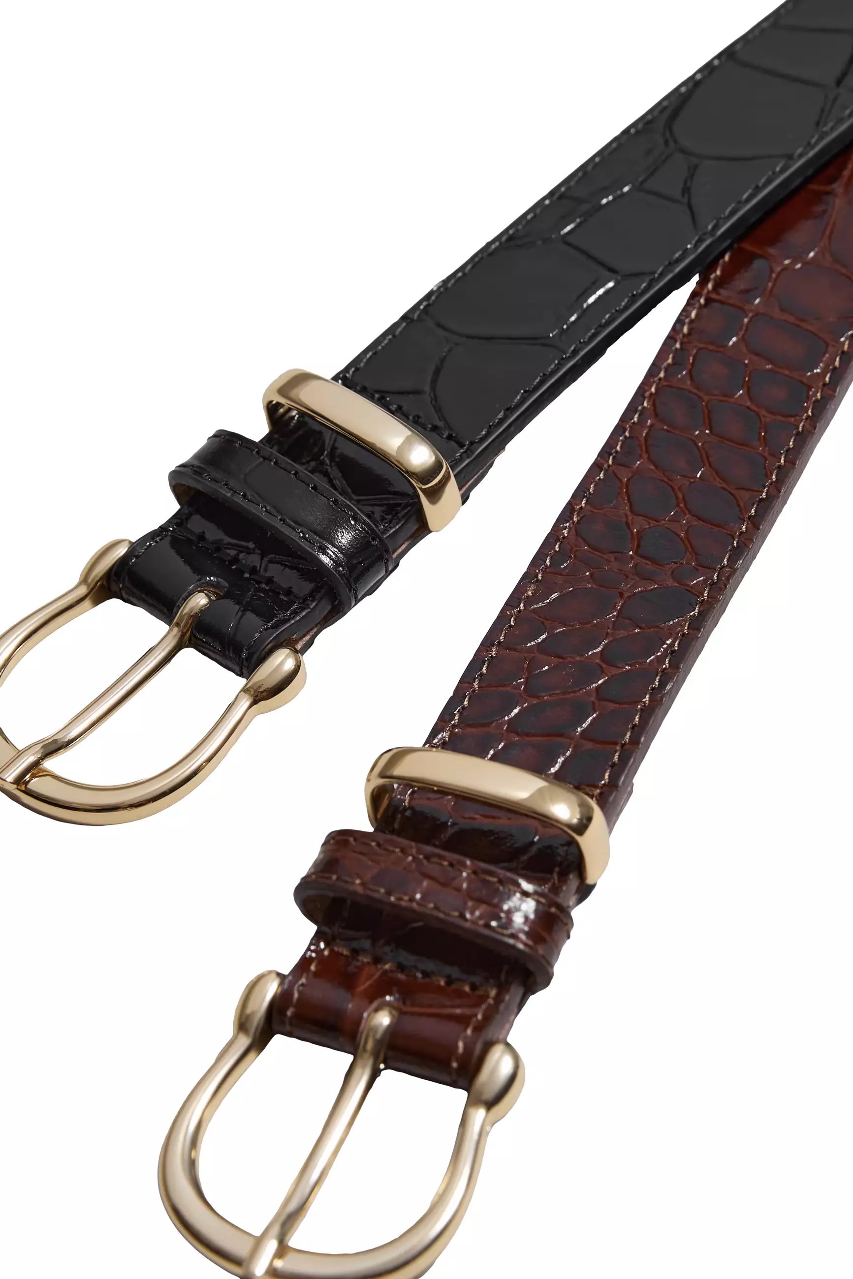 Buy & Other Stories Croco Leather Belt 2025 Online | ZALORA Philippines