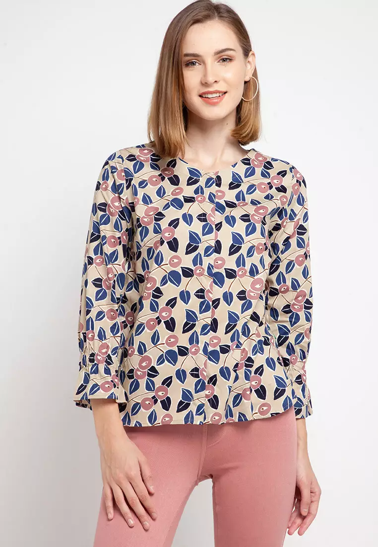 Jual Point One DOLORES Floral Blouse Original 2025 | ZALORA Indonesia