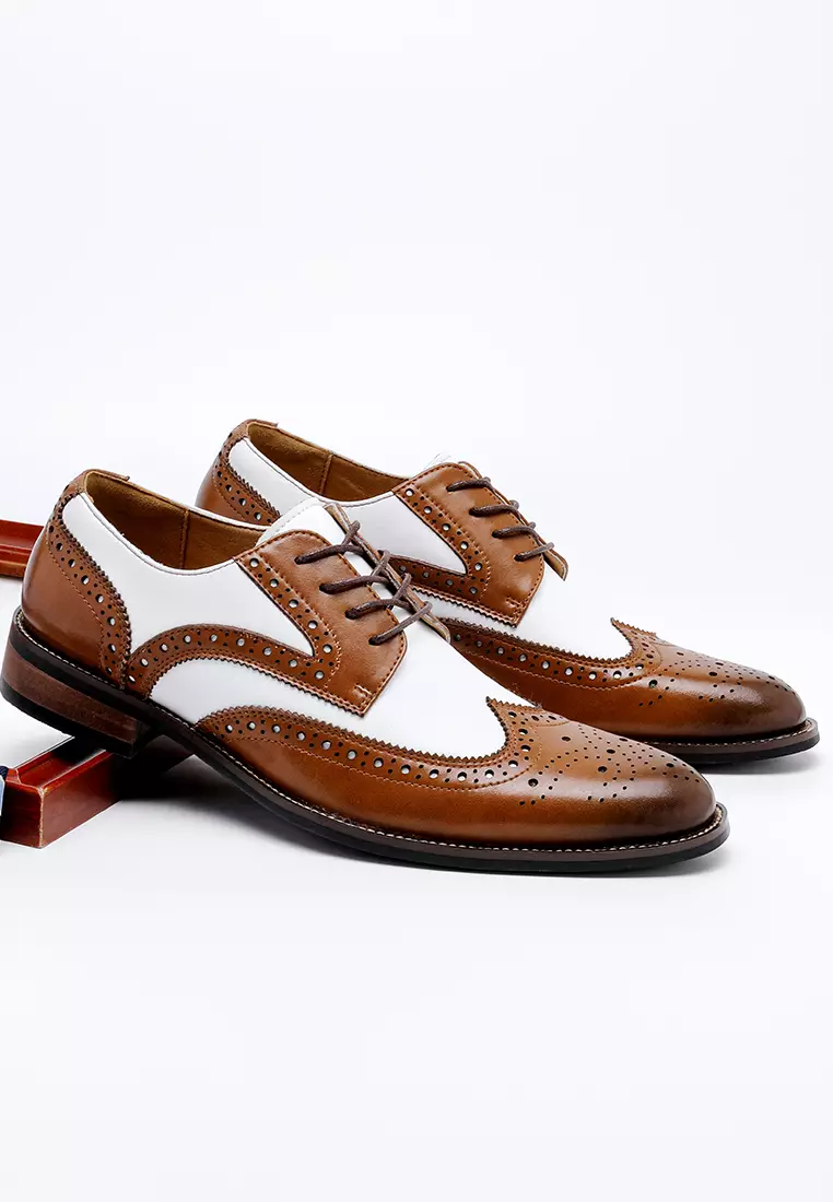 Buy Twenty Eight Shoes Business Leather Color Block Derby Shoes MK5011 ...