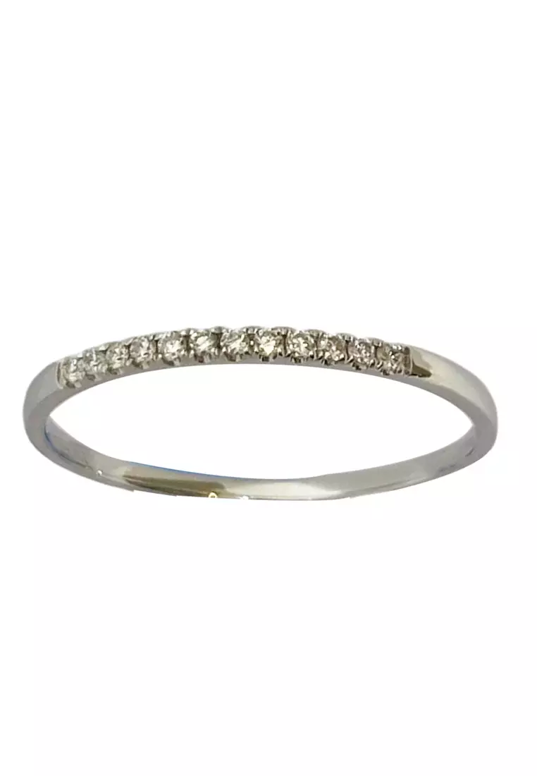 Buy LITZ [SPECIAL] LITZ 18K White Gold Diamond Ring DR131-W (SZ11 ...