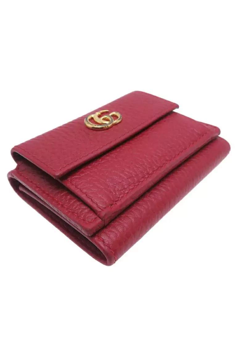 Buy Gucci Pre-Loved Gucci Red Leather Wallet 2025 Online | ZALORA