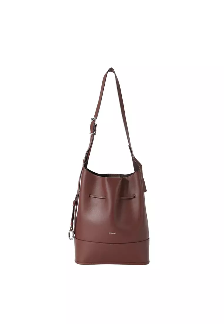 Buy BERACAMY Jeremiah Flat Bucket Bag - Cacao Online | ZALORA Malaysia