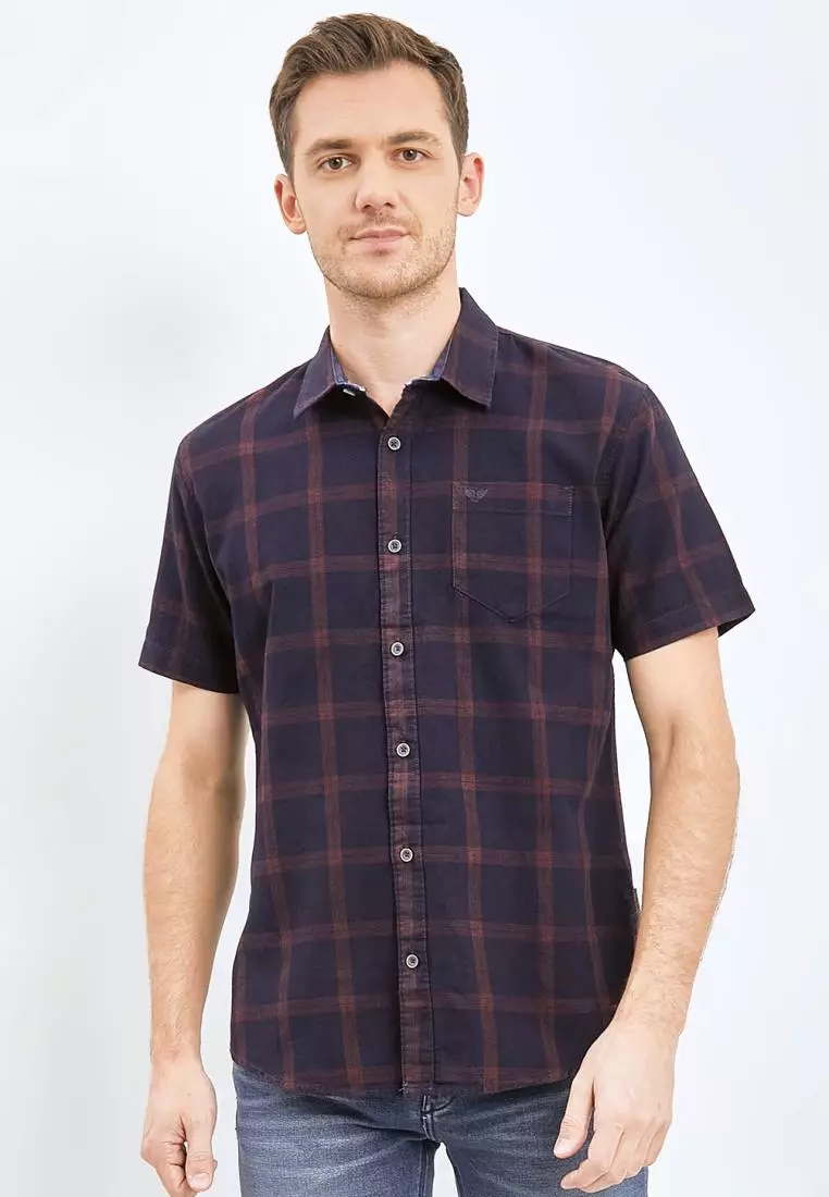 Jual Emba Classic Emba Classic Kingo Red Printed Shirt Lengan Pendek ...