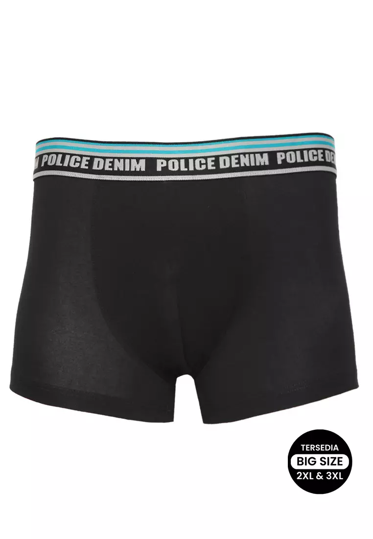 Jual Police Denim POLICE Celana Dalam Boxer Cotton Spandex Premium Pria ...