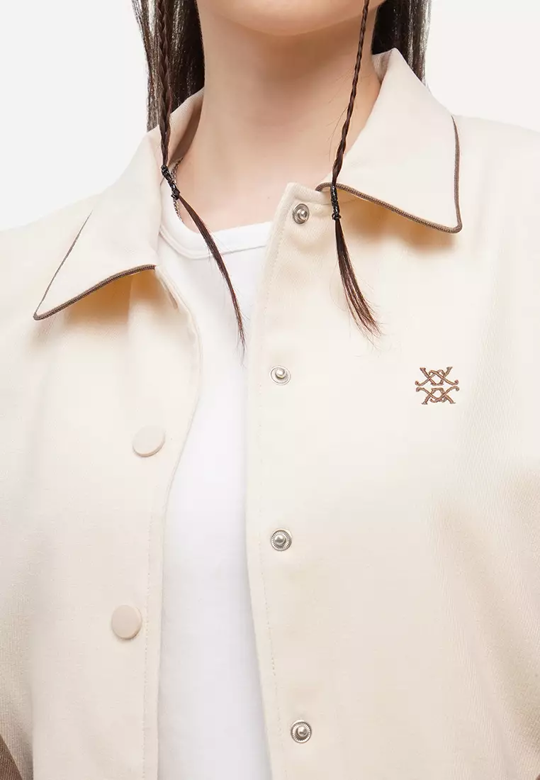 Buy OXGN Collared Color Block Bomber Jacket 2025 Online | ZALORA