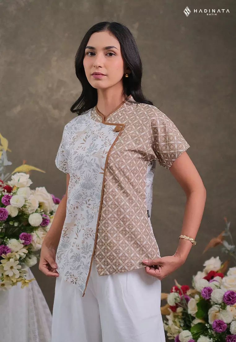 Jual Hadinata Batik Hadinata Batik Premium Blouse Batik Wanita Lengan ...