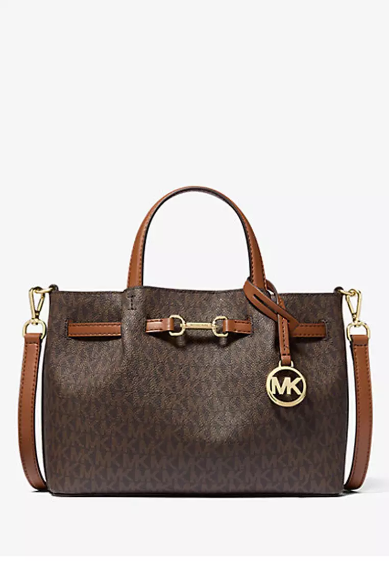 Buy MICHAEL KORS Carson Small Signature Logo Satchel 2025 Online ...
