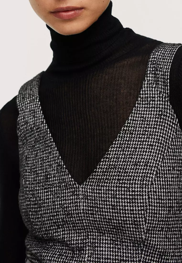 Buy Mango Houndstooth Pattern Dress 2025 Online | ZALORA Philippines
