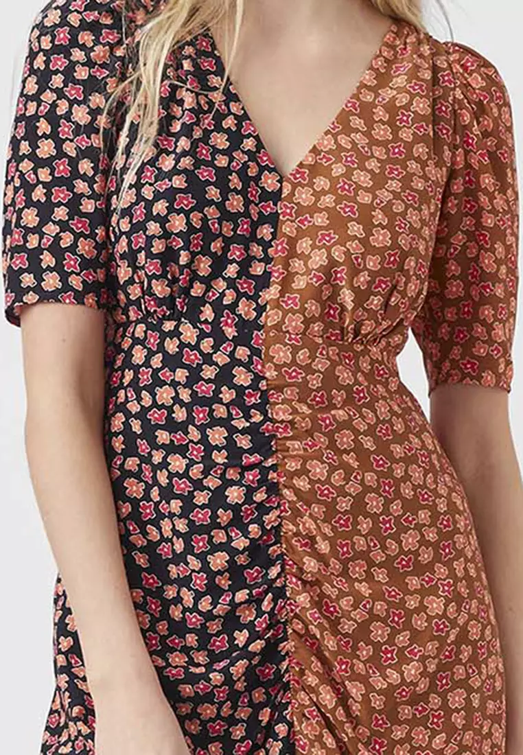 Jual French Connection Daisy Petals Mix Drape Dress Original 2024 | ZALORA Indonesia