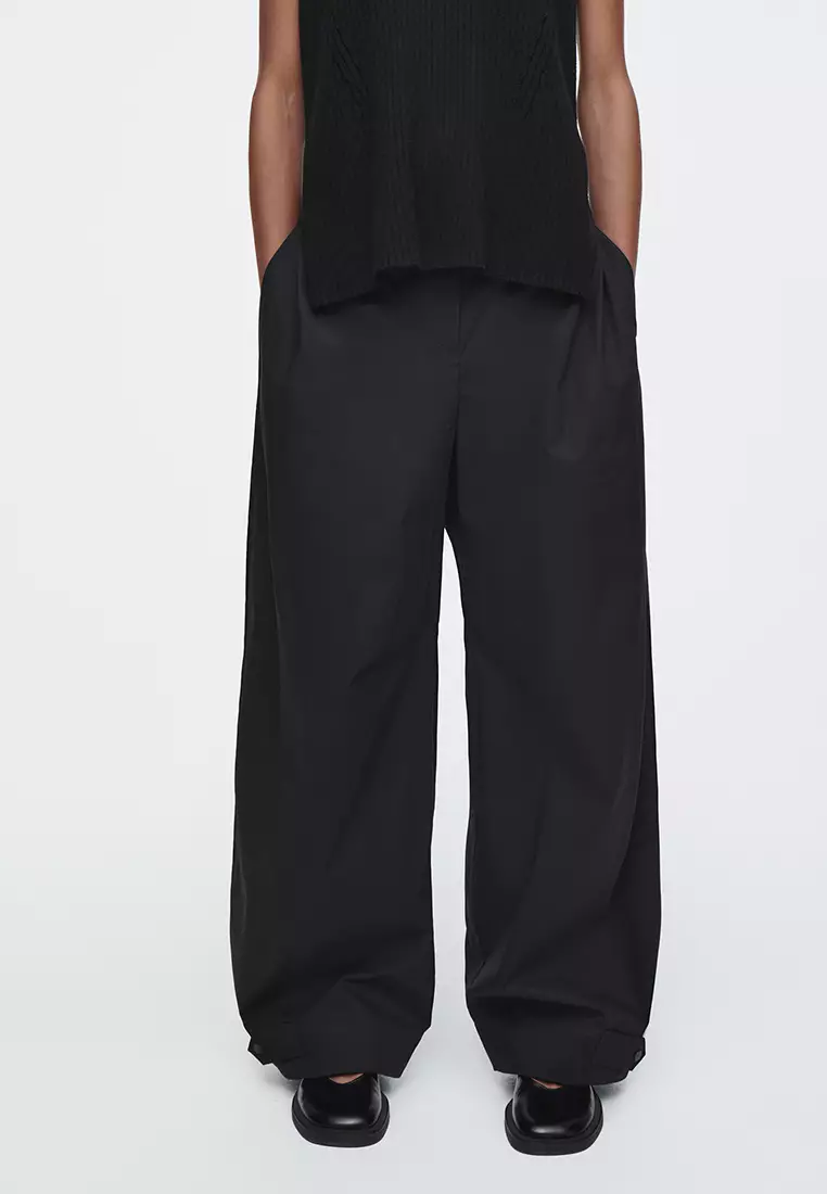 Buy COS Barrel-Leg Utility Trousers Online | ZALORA Malaysia