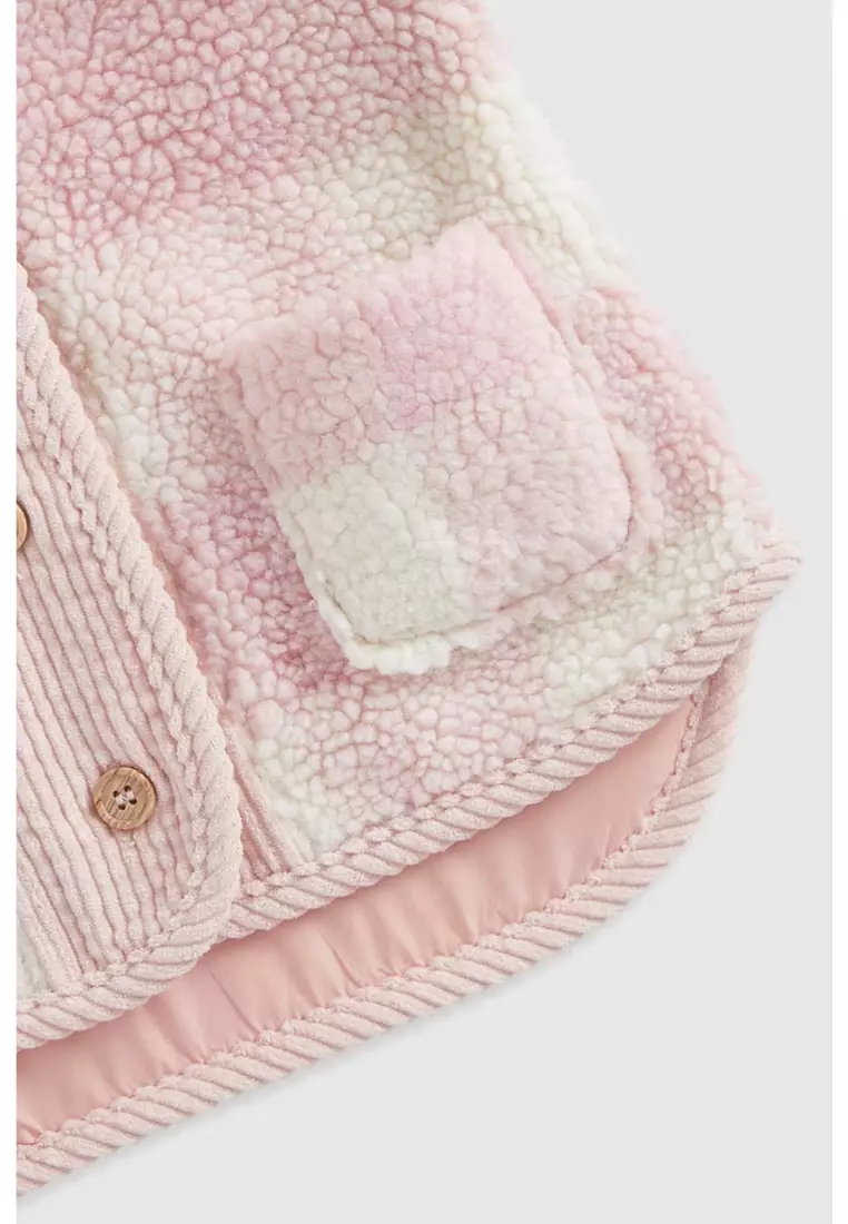 Buy Mothercare Pink Check Borg and Cord Jacket 2025 Online | ZALORA ...