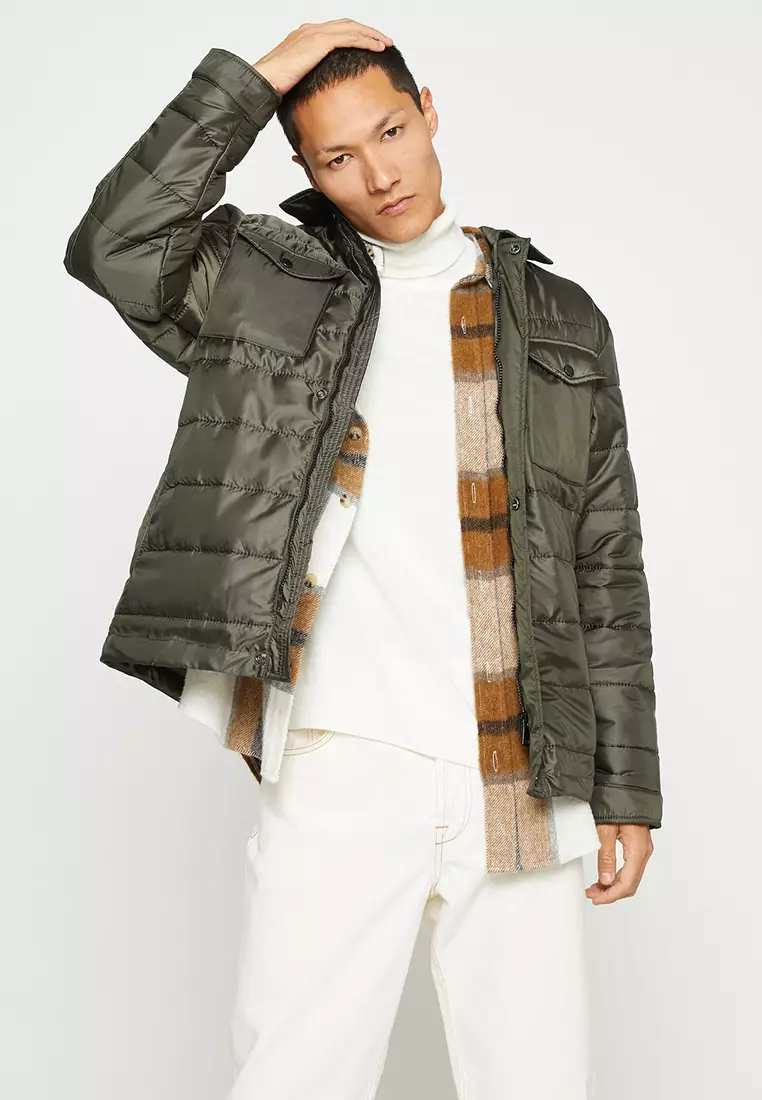 Buy KOTON Pocket Quilted Jacket Online | ZALORA Malaysia