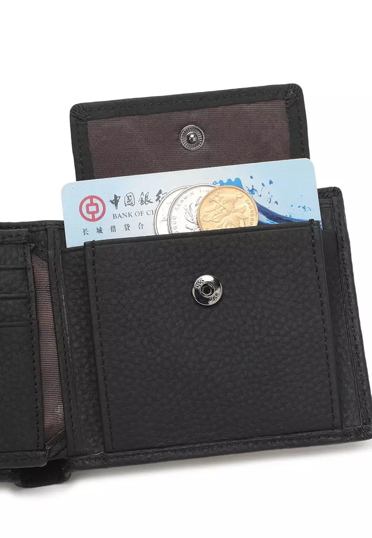 Buy Swiss Polo Men's Genuine Leather RFID Blocking Bi Fold Wallet ...