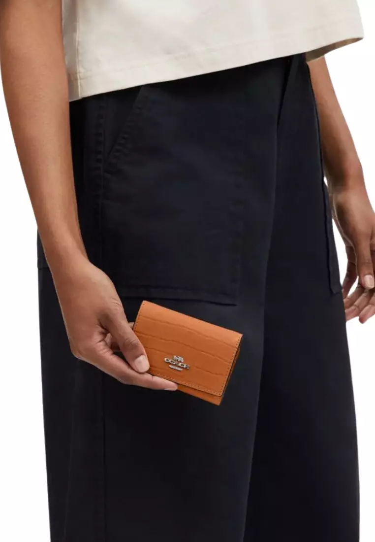 Buy Coach Coach Micro Wallet In Washed Orange CU914 2025 Online | ZALORA