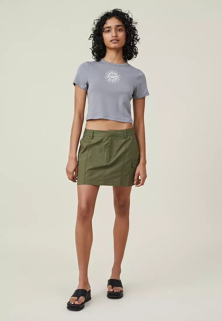 Buy Cotton On Micro Fit Rib Graphic Tee Online | ZALORA Malaysia