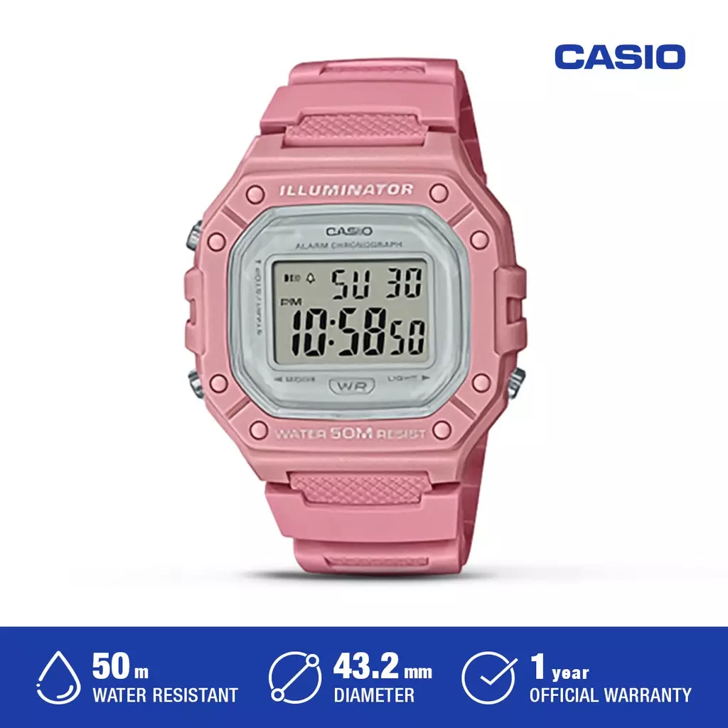 Jual Casio Jam Tangan Casio Unisex Digital Original W-218HC-4AVDF Pria ...