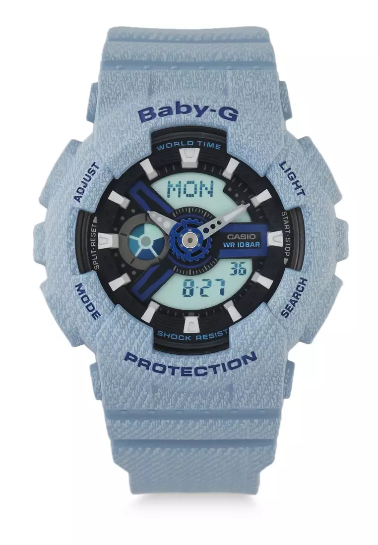 Jual Baby-G Casio BABY-G Jam Tangan Wanita - Blue - Resin - BA-110DE ...