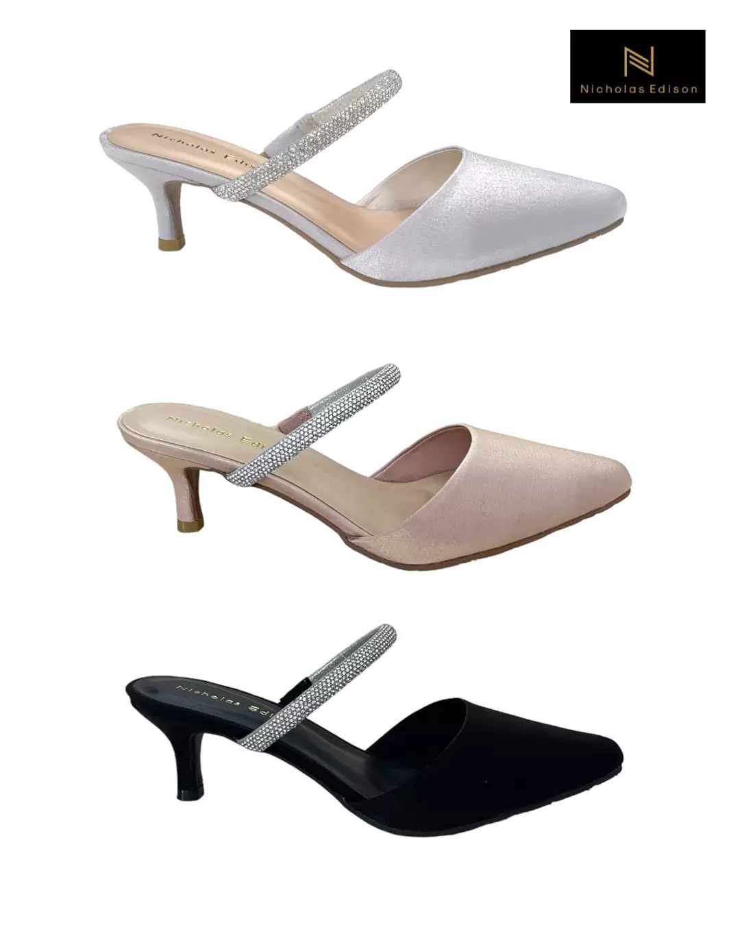 Jual NICHOLAS EDISON Nicholas Edison Heel Alanis Silver Original 2026 ...