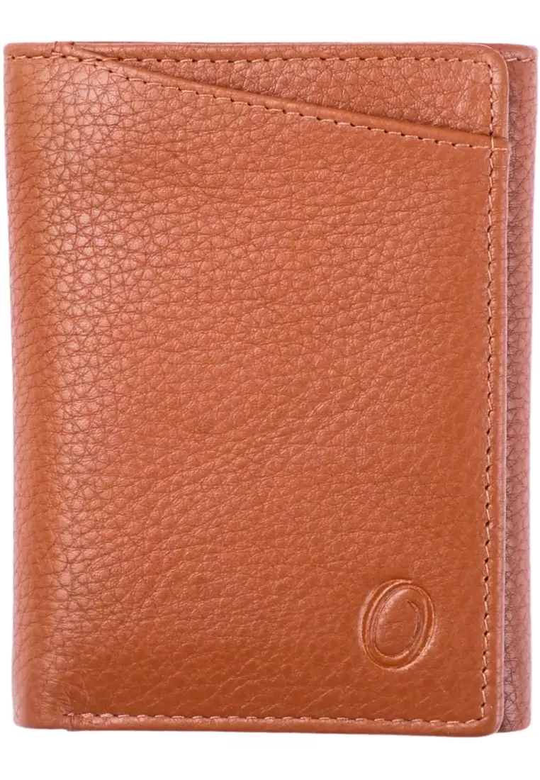 Oxhide Trifold Wallet Men -Genuine Leather Wallet -Brown Wallet ...