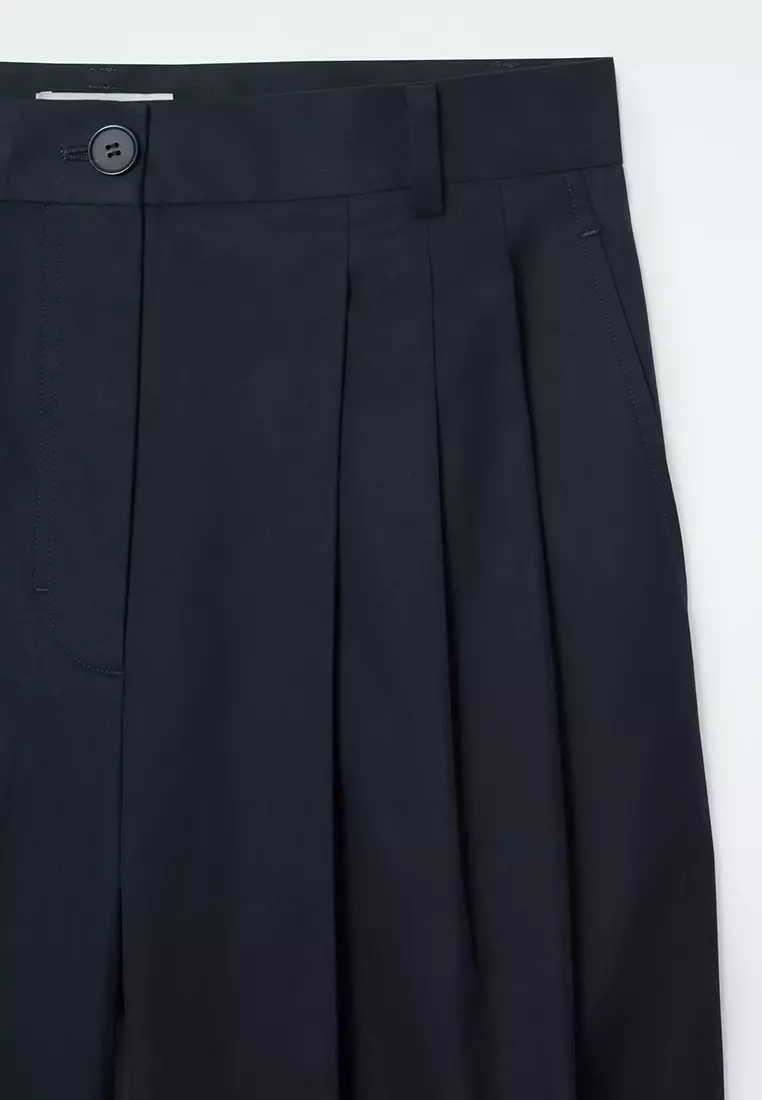 Buy COS Pleated Barrel-Leg Trousers 2025 Online | ZALORA