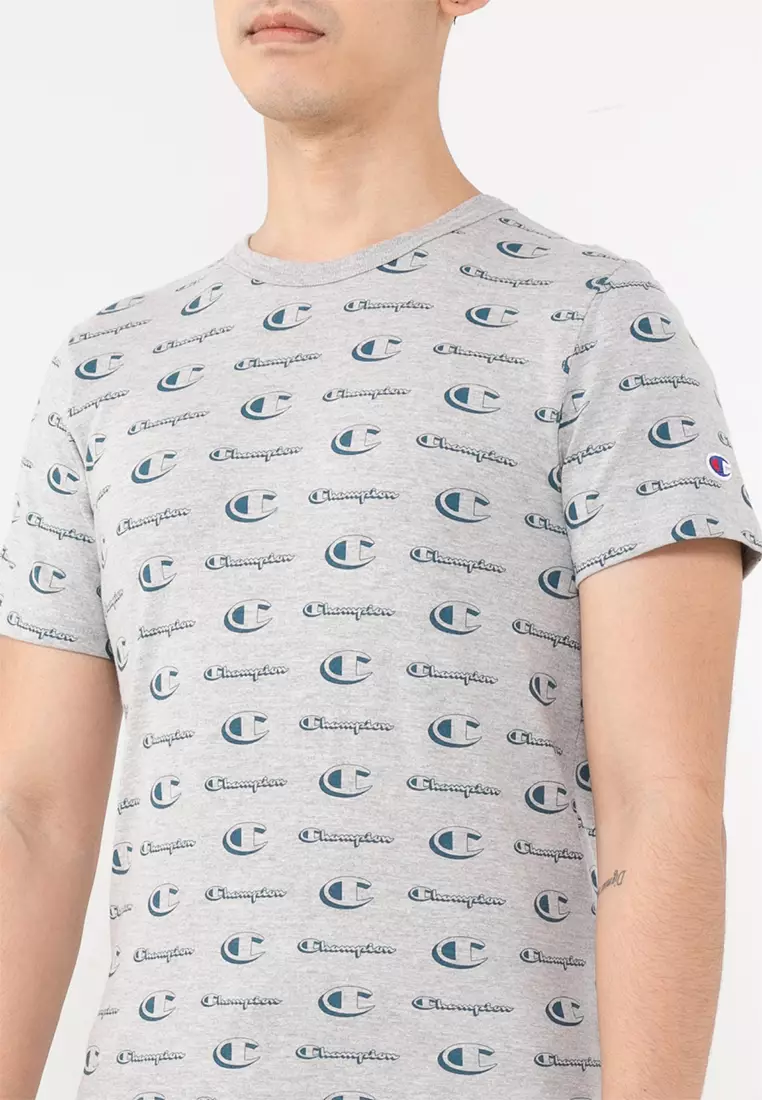 Buy CHAMPION Logo Monogram Print T-Shirt Online | ZALORA Malaysia
