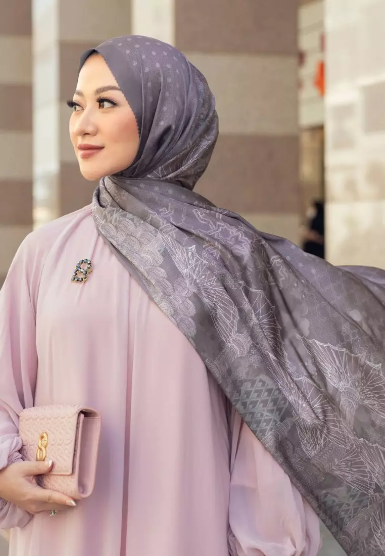Buy Buttonscarves Medina 2 Satin Shawl - Polite Online | ZALORA Malaysia