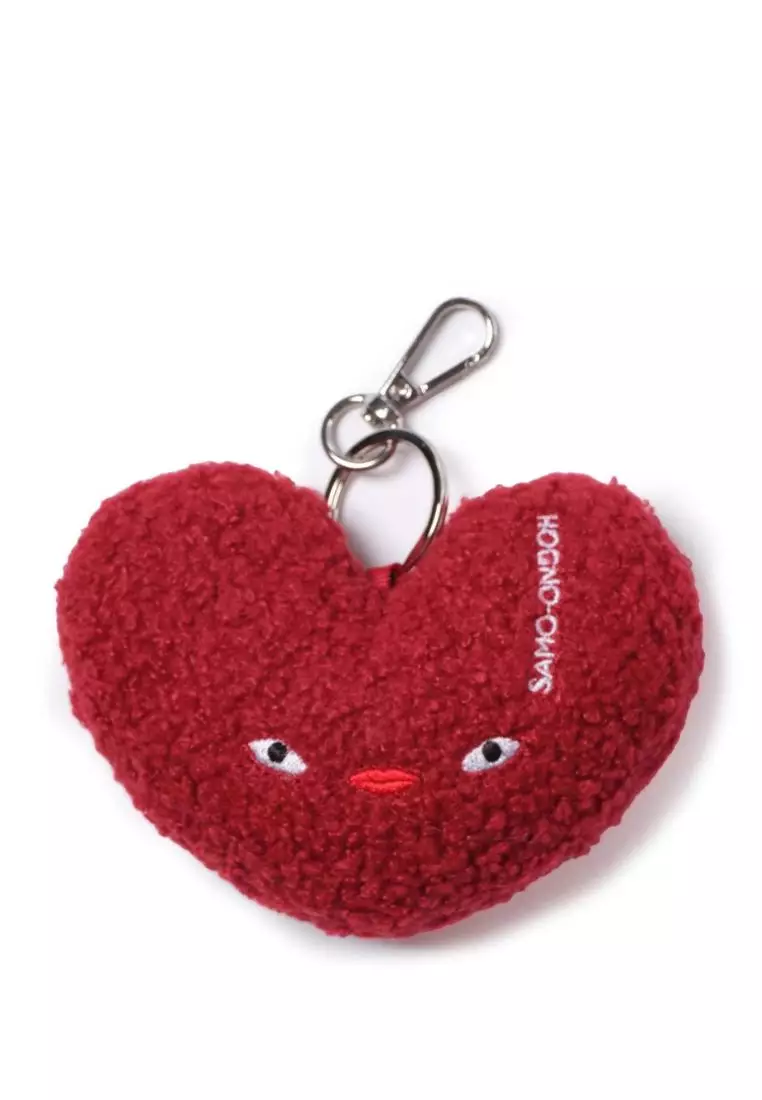 Jual SAMO ONDOH Loveyom Keychain Eco Shearling Red Original 2024 ...